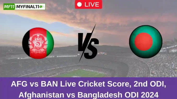 AFG vs BAN Live Score, 2nd ODI is set for November 9