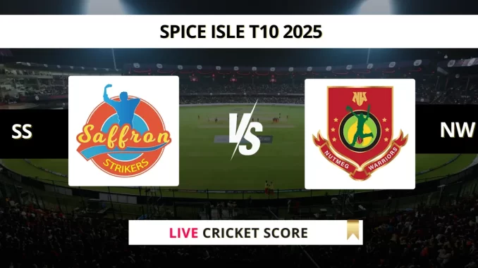 SS vs NW Live Score | West Indies Spice Isle T10 2025 Live Score
